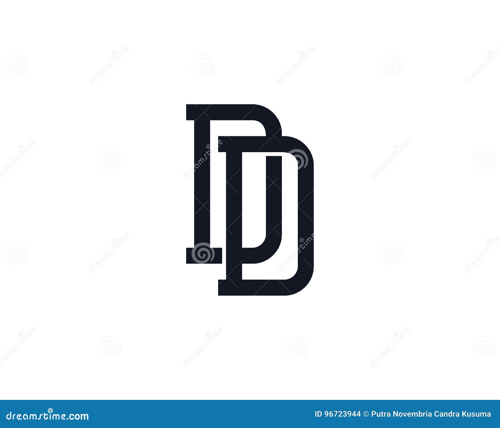 Monogram Letter Icon Logo Design Element Stock Vector - Illustration of ...