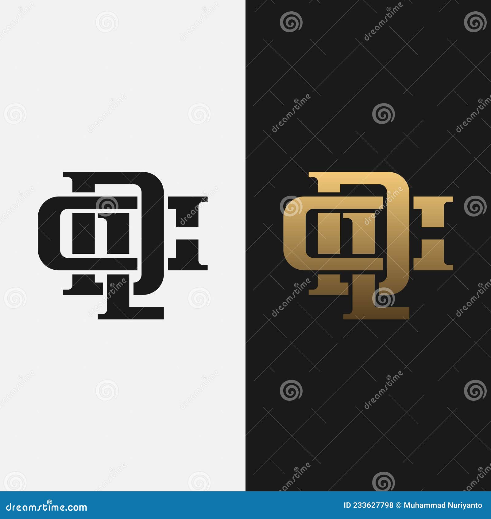 Monogram Letter Initial D L C DCL LDC CDL Logo Design Template Stock ...