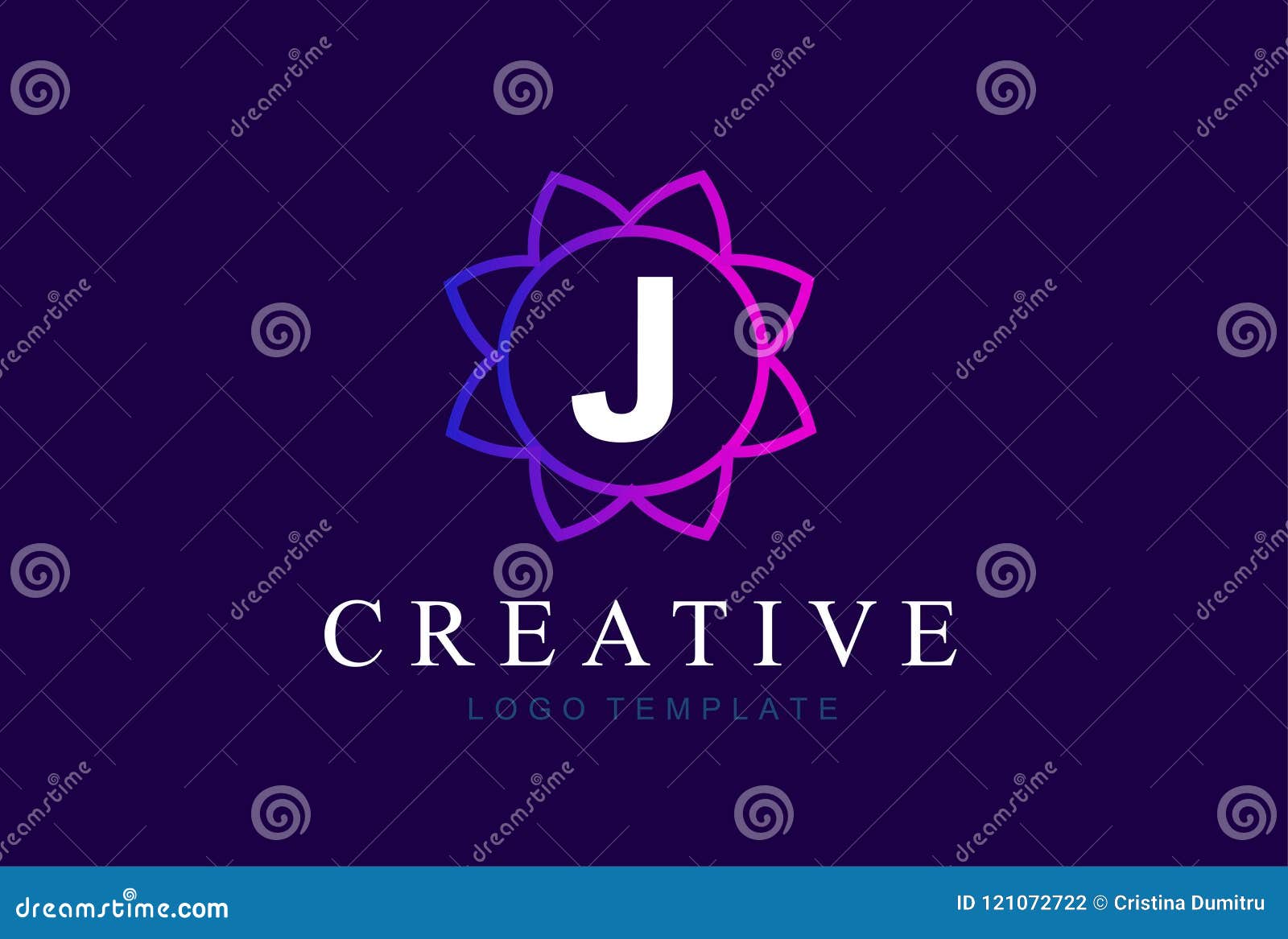 Monogram Letter J Initials Logo Stock Vector - Illustration of monogram ...