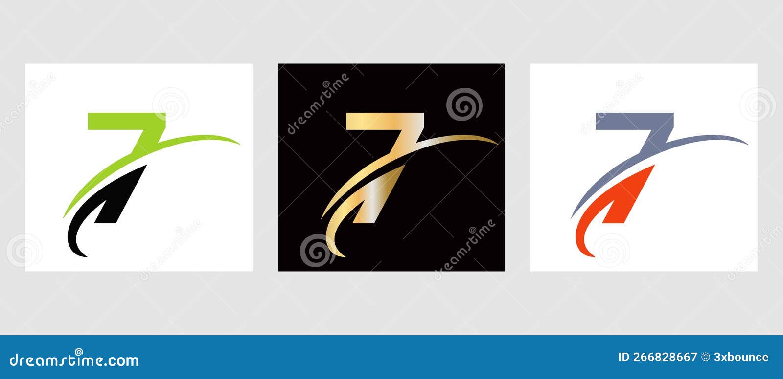 Monogram 7 Letter Logotype Symbol. Letter 7 Logo Design Template Stock ...