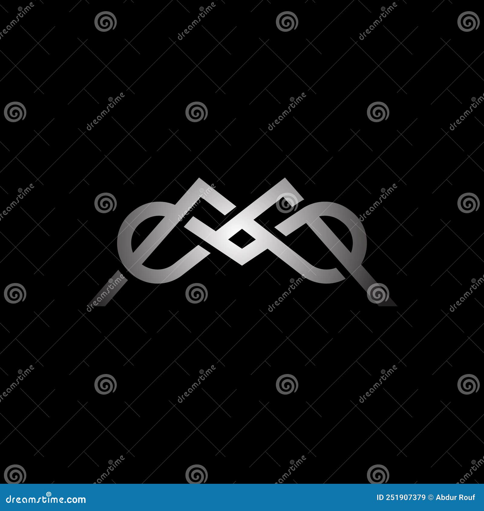 Monogram Letter M Infinity Logo Design Stock Vector - Illustration of ...