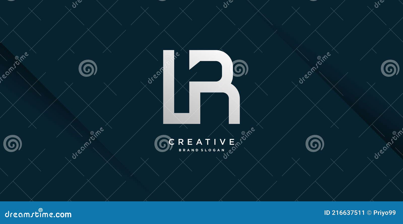 Monogram Letter R Logo with Modern Bold Concept for Initial or Company ...