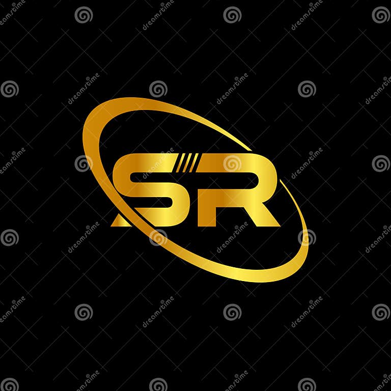 Monogram Letter SR Logo Design Vector Template Stock Vector ...