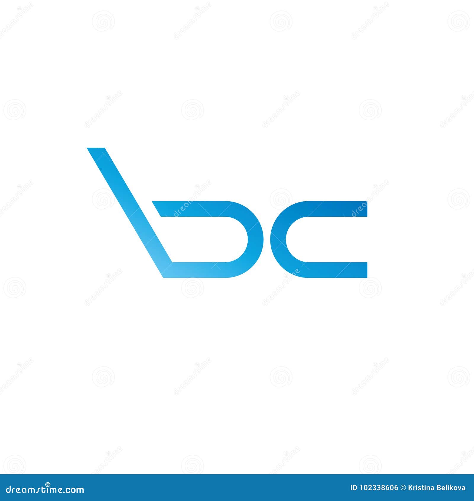 Monogram Letters B, C Logo. Design Template Elements. Stock Vector ...