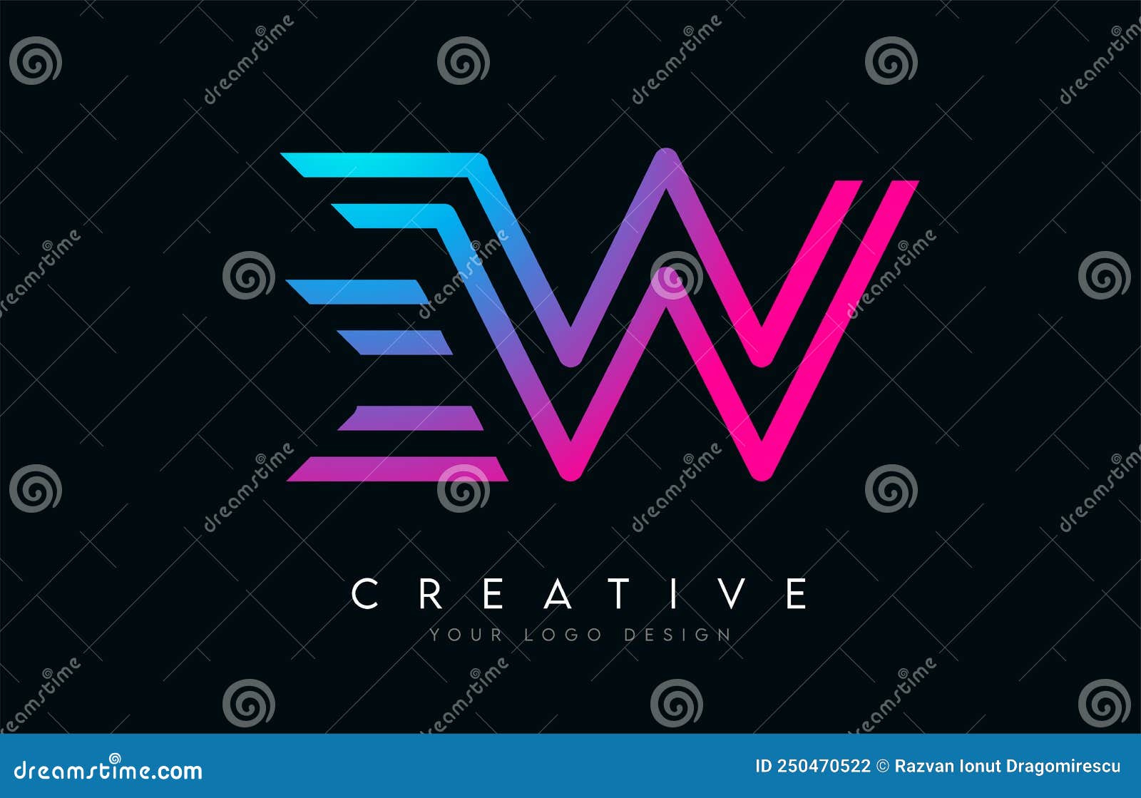 Monogram Lines EW E W Letter Logo Design. Creative Icon Modern Letters ... Monogram Lines EW E W Letter Logo Design. Creative Icon Modern Letters ...