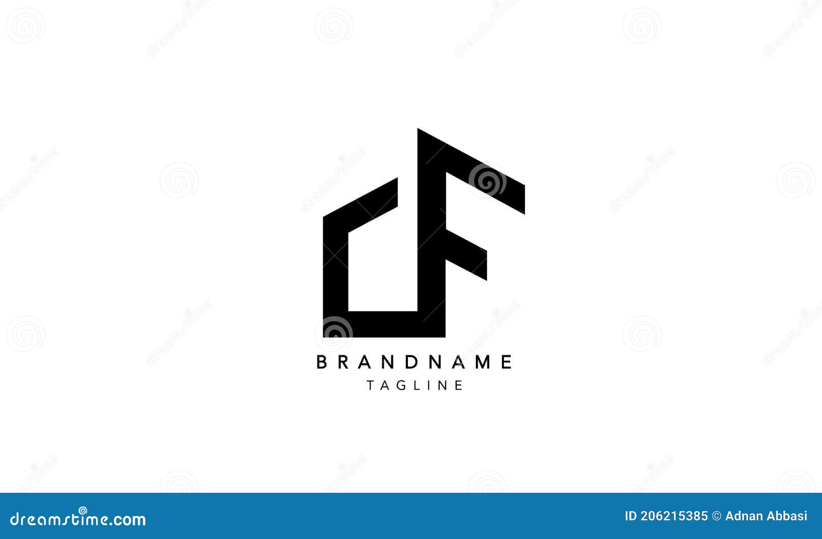 Monogram logo CF stock vector. Illustration of graphic - 206215385