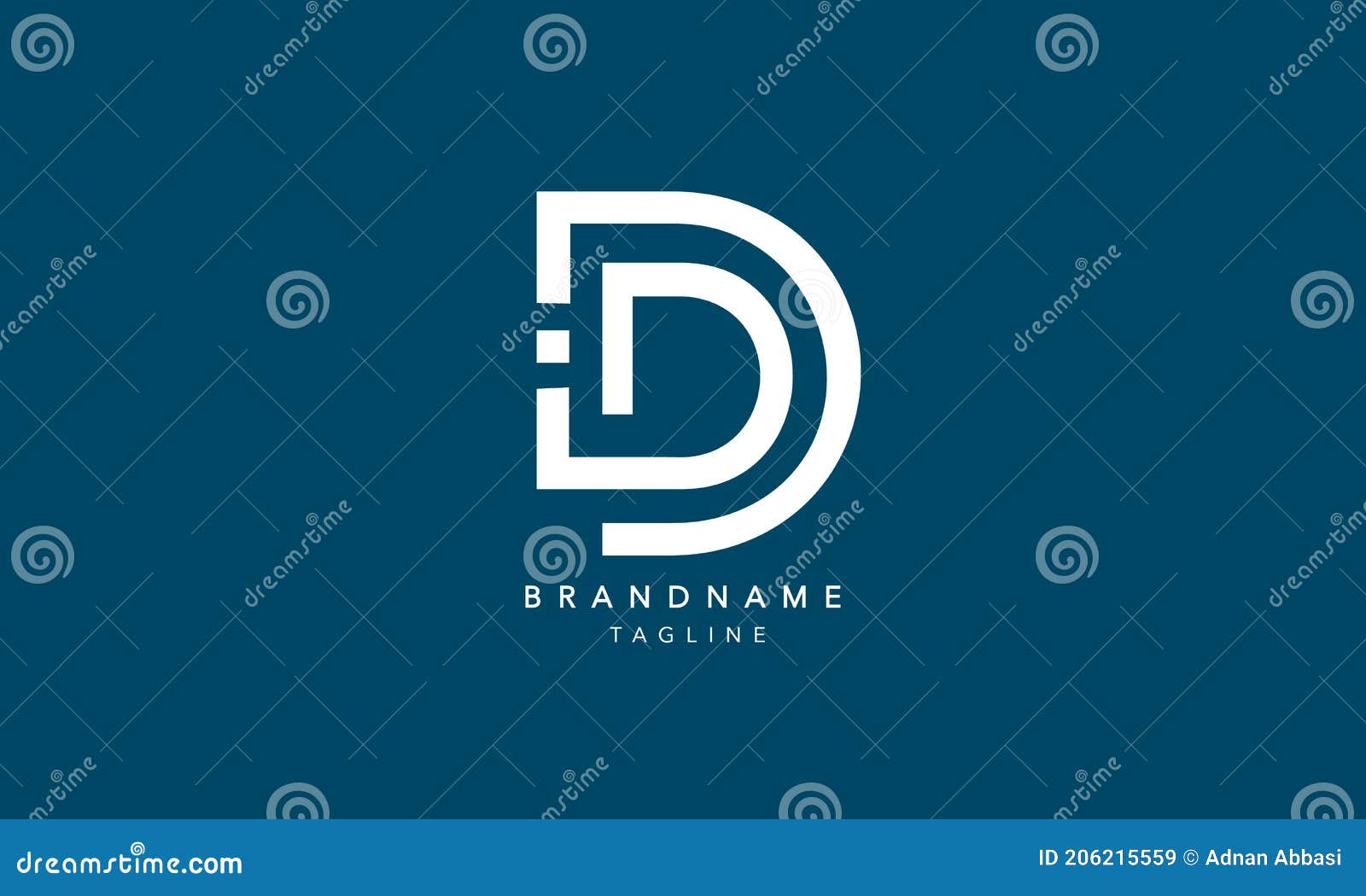 Monogram logo DD stock vector. Illustration of ddmonogram - 206215559