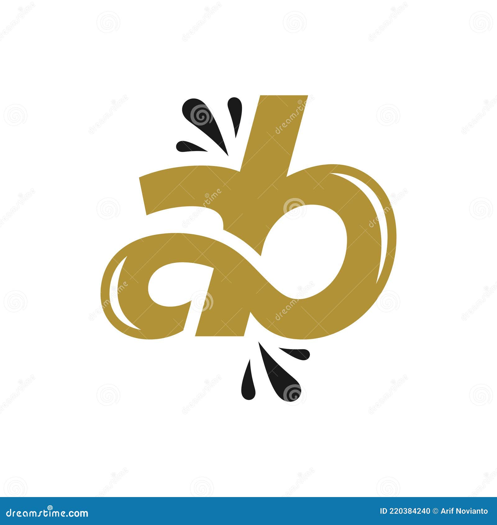Monogram Logo with Letter AB Stock Vector - Illustration of alphabet ...