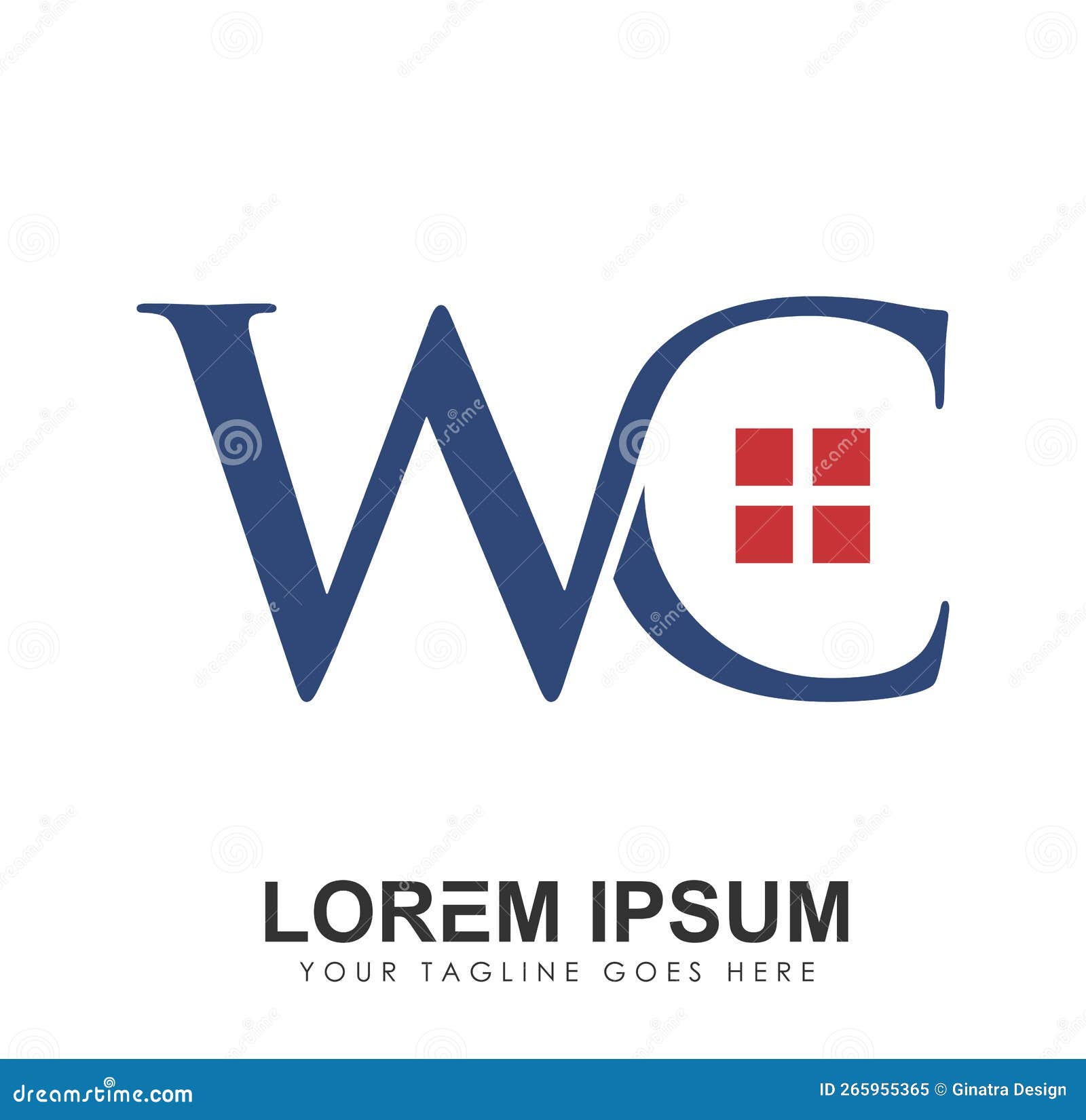 Monogram Logo Initial Letters WC Stock Vector - Illustration of ...