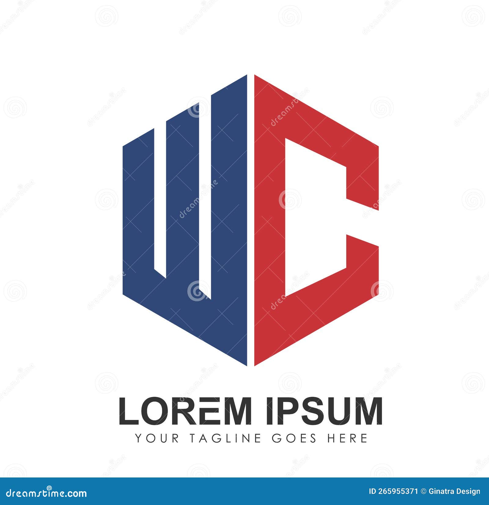 Monogram Logo Initial Letters WC Stock Vector - Illustration of ...