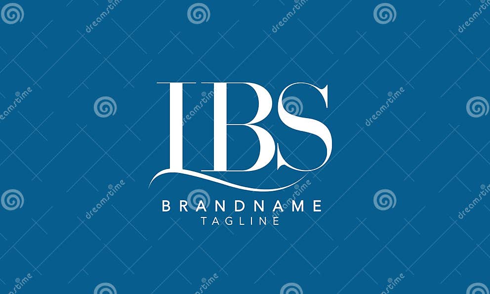 Monogram logo LBS stock illustration. Illustration of lbsvector - 206215333