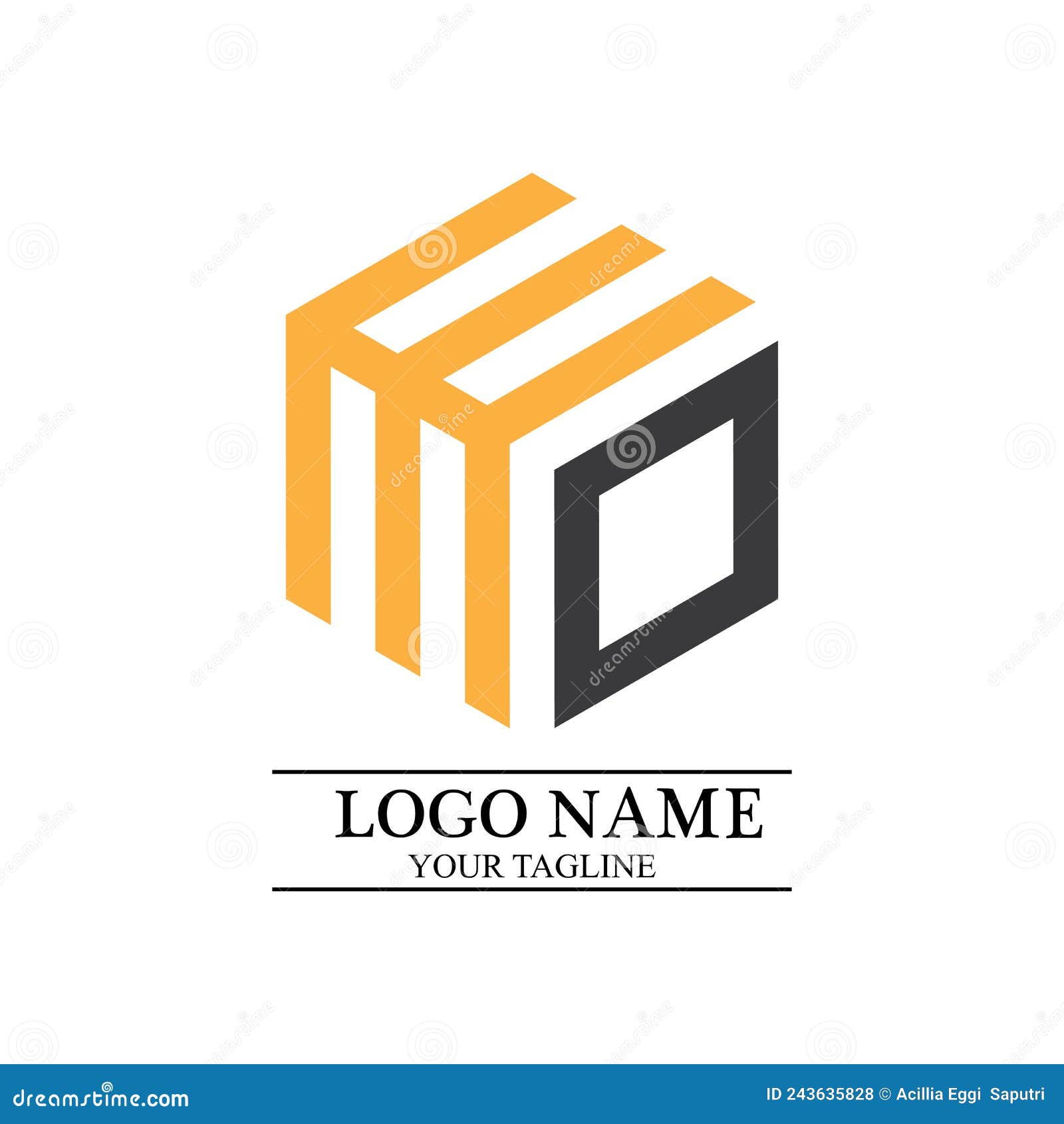 Monogram logo vector stock illustration. Illustration of symbol - 243635828
