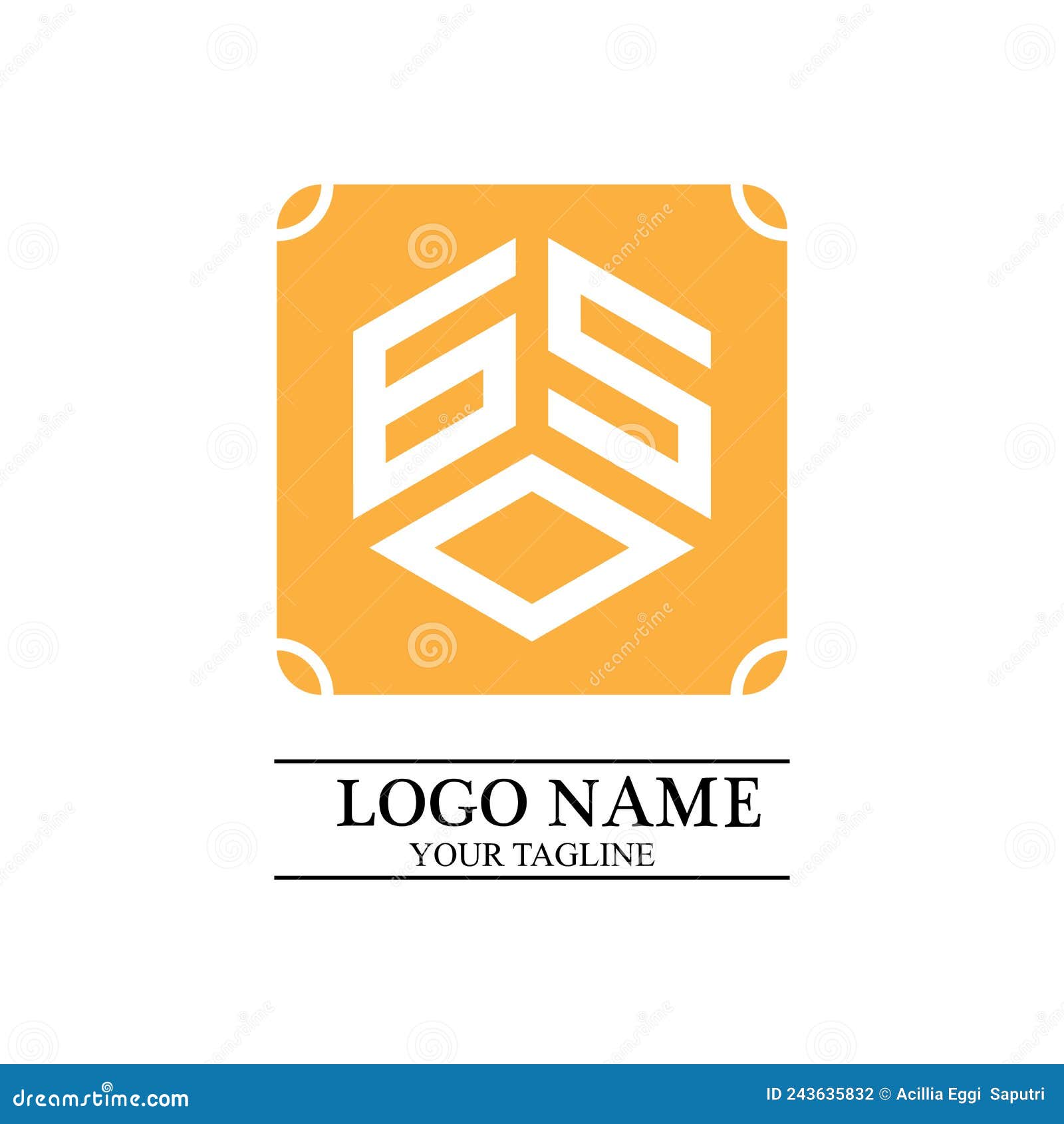 Monogram logo vector stock illustration. Illustration of elegant ...