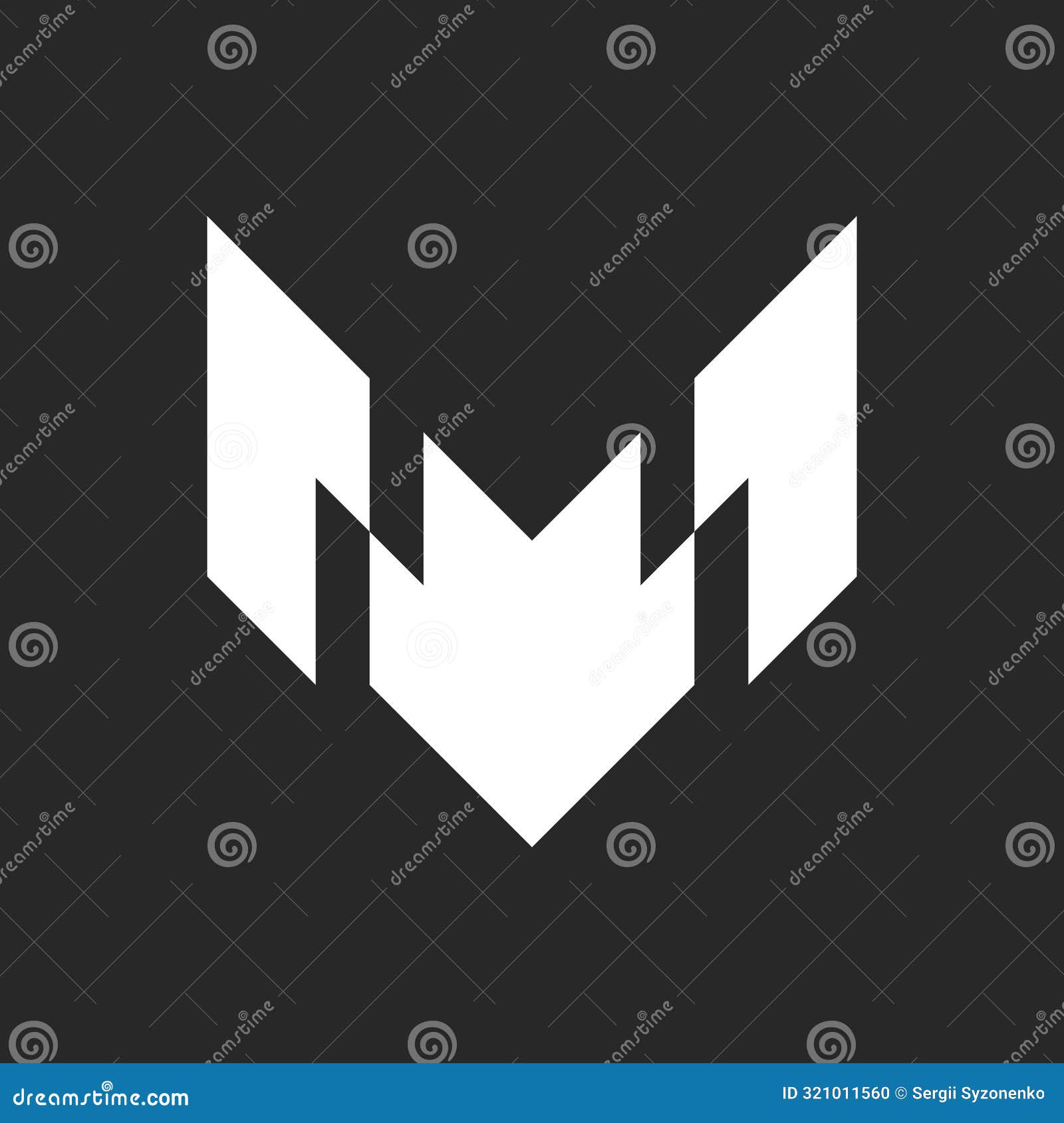 Bold Letter R Monogram 3d Logo Metallic Pipe With Flanges Shape ...