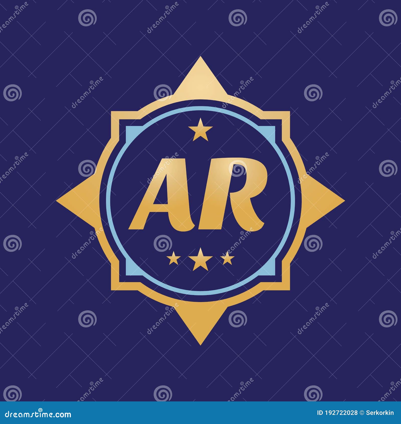 Monogram a stock vector. Illustration of vector, elegant - 192722028