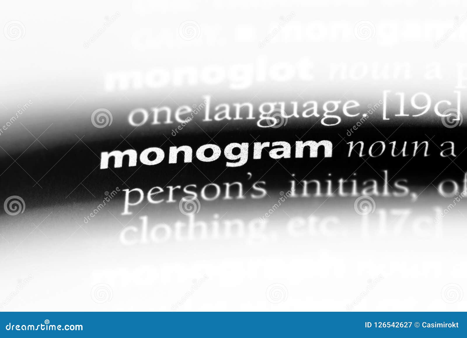 Monogram stock image. Image of book, writing, monogram - 126542627