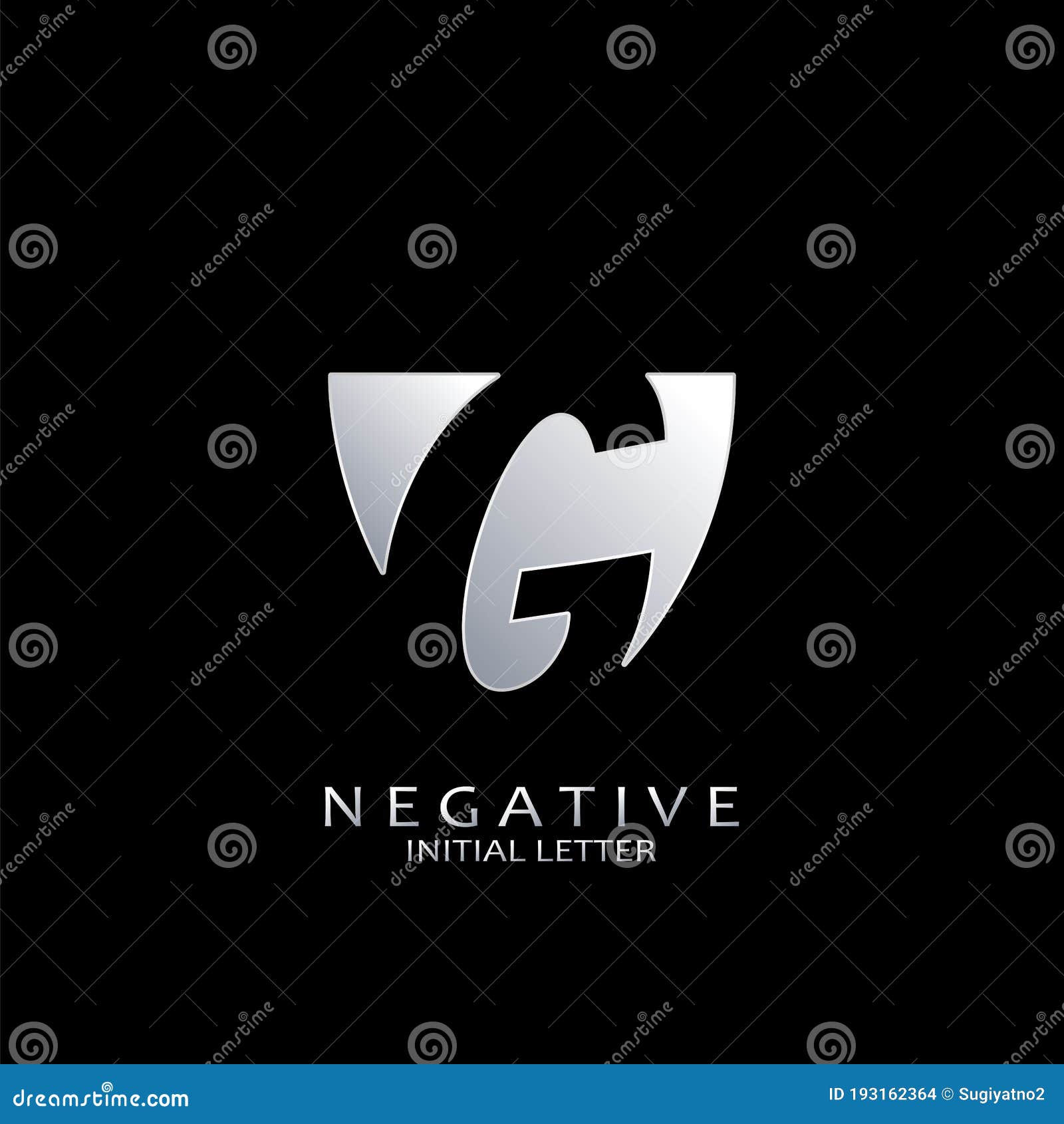 Monogram Negative Space Initial Letter G Logo for Technology Business ...