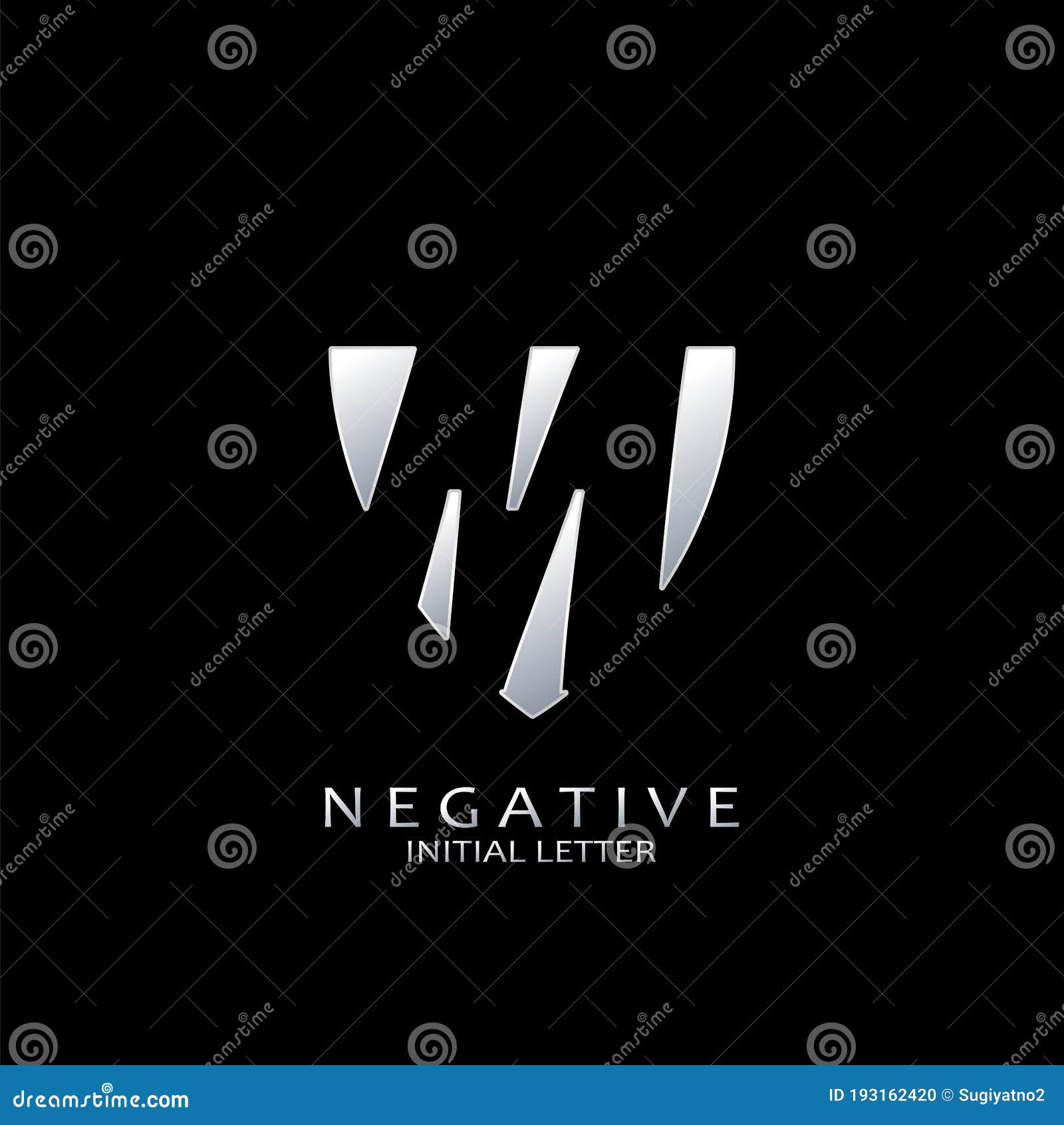Monogram Negative Space Initial Letter M Logo for Technology Business ...