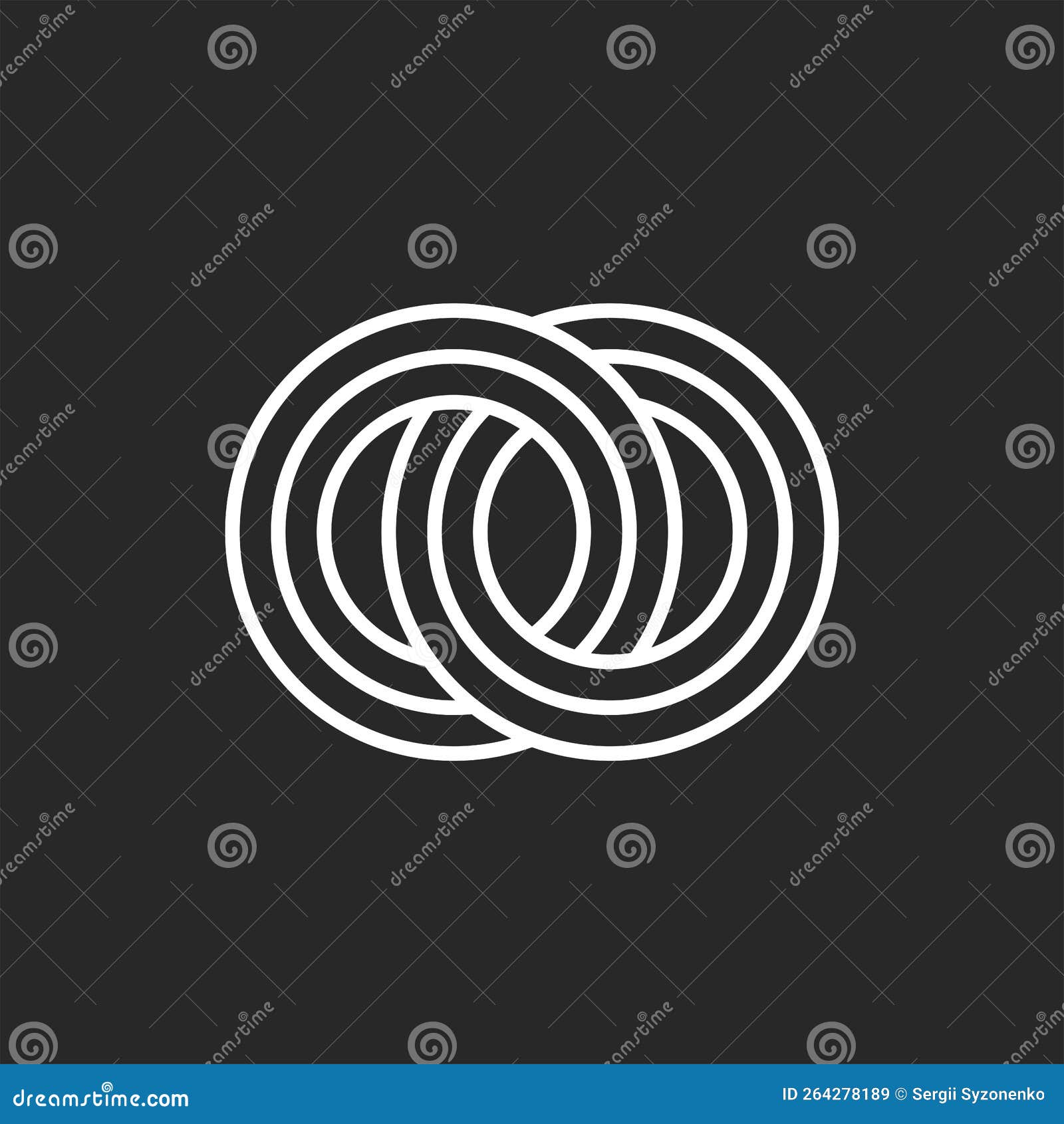 Monogram OO Initials Logo Creative Design in Linear Art Style ...
