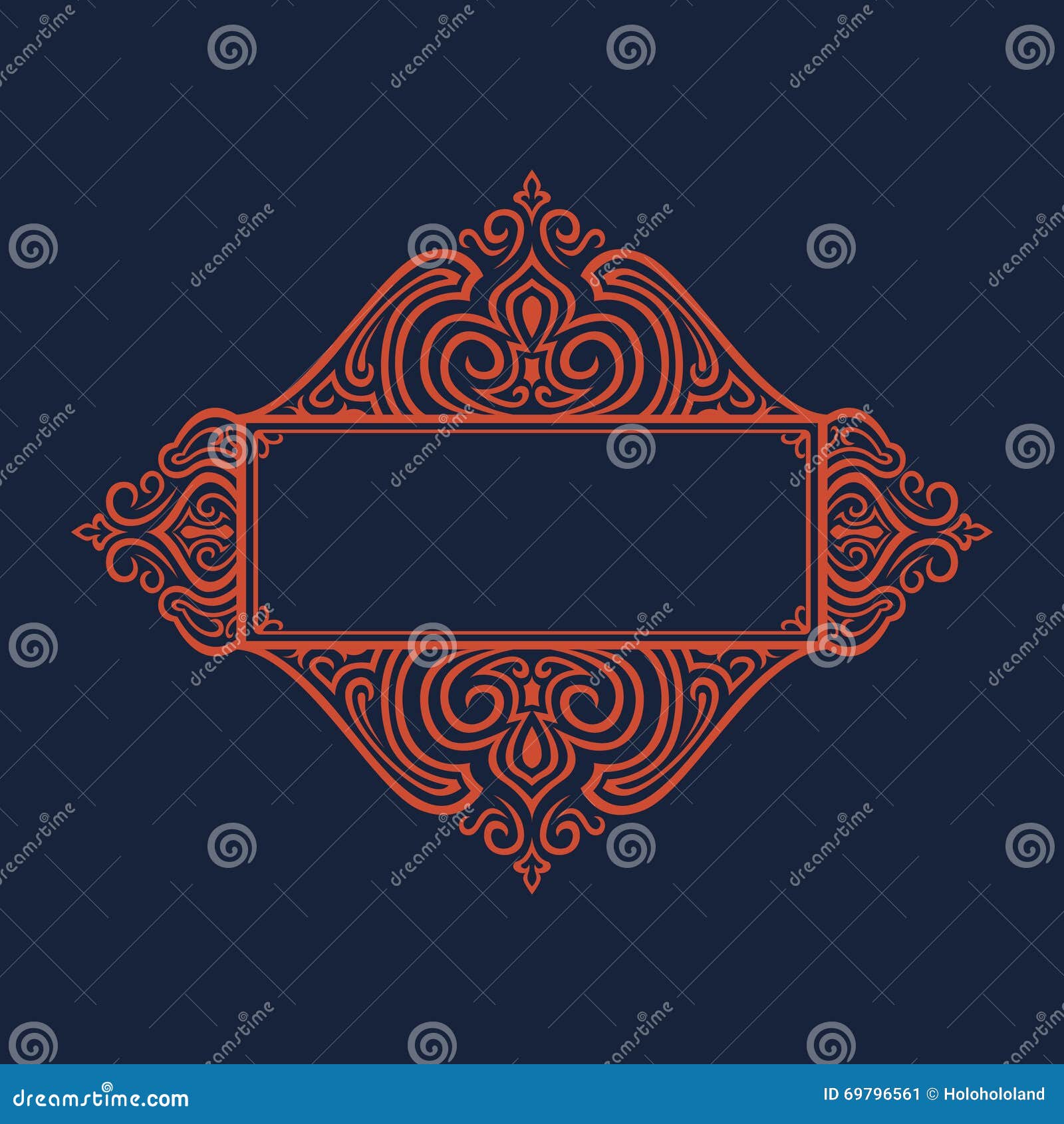 Monogram stock vector. Illustration of expensive, calligraphic - 69796561