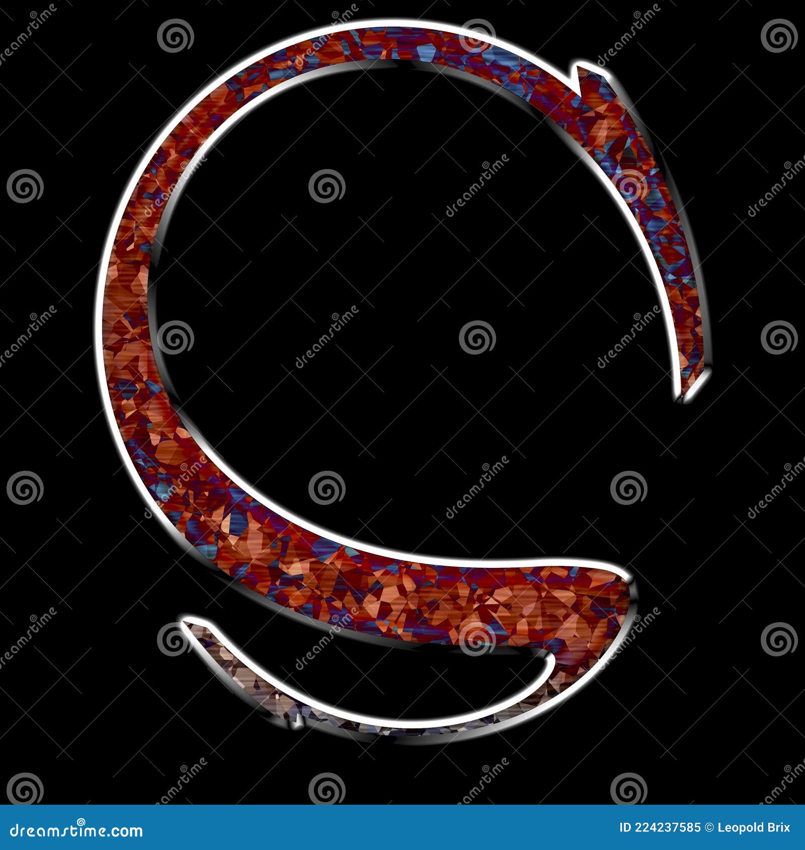 Monogram S Coloured Spangle Royalty-Free Stock Photography ...