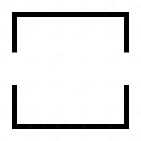 Monogram Square Frame. Vector Geometric Split Border. Abstract ...