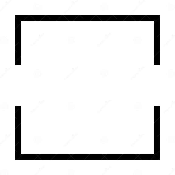 Monogram Square Frame. Vector Geometric Split Border. Abstract ...