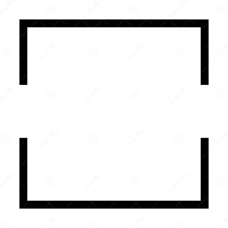 Monogram Square Frame. Vector Geometric Split Border. Abstract ...