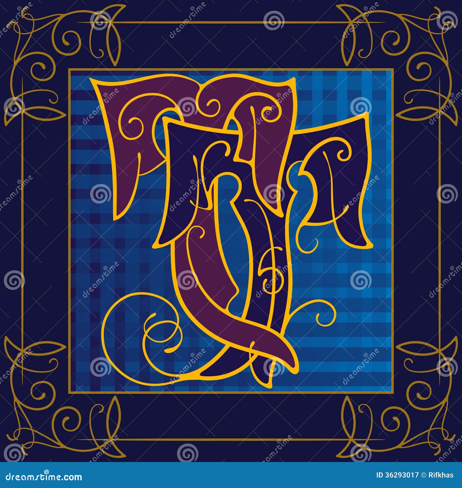 Monogram T,T stock vector. Illustration of classic, identity - 36293017