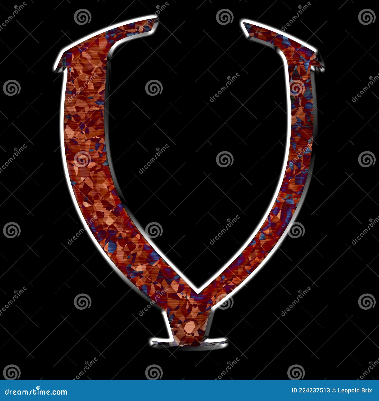 Monogram P Coloured Spangle Stock Photo | CartoonDealer.com #224237628