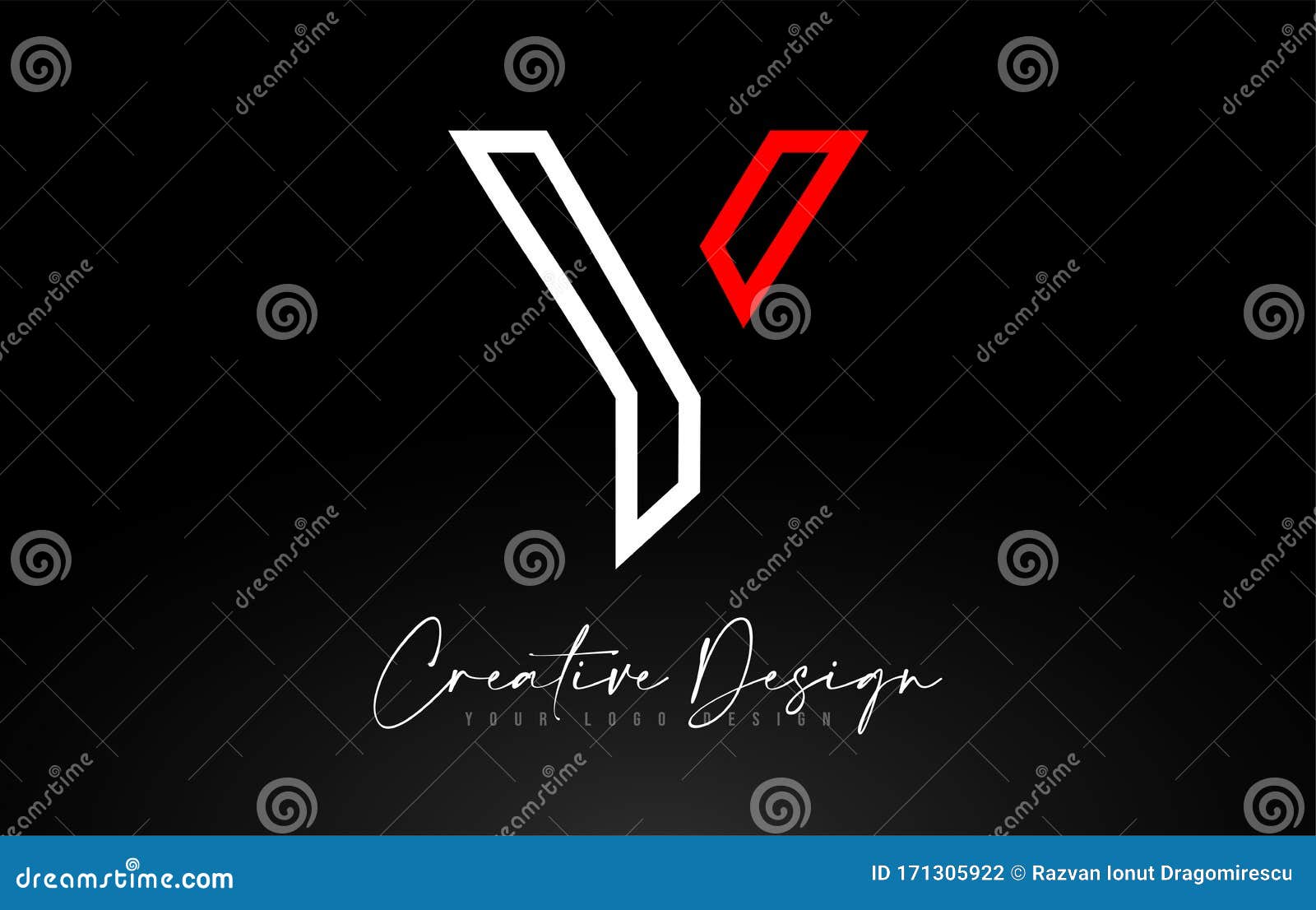 Monogram Y Letter Logo Design with Creative Lines Icon Design Vector ...