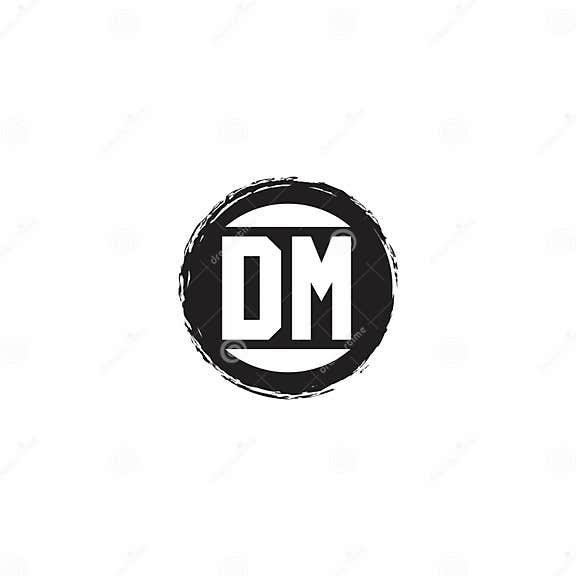 Monograma De Letra Inicial Del Logotipo Dm Con Plantilla De Diseño De ... Monograma De Letra Inicial Del Logotipo Dm Con Plantilla De Diseño De ...