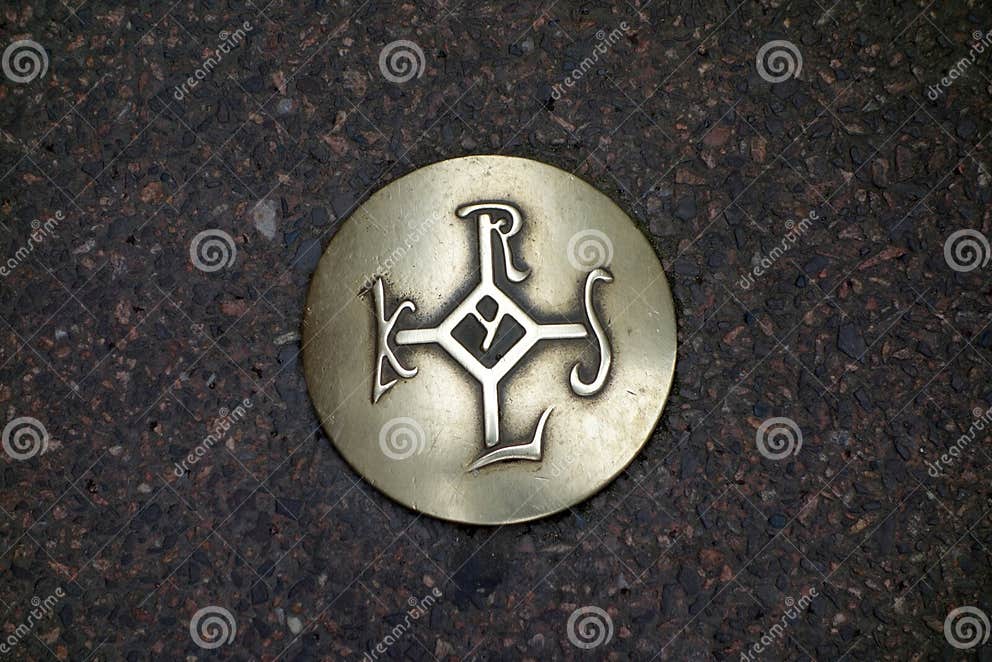 Monogramme du Roi Charles photo stock. Image du signature - 41551116