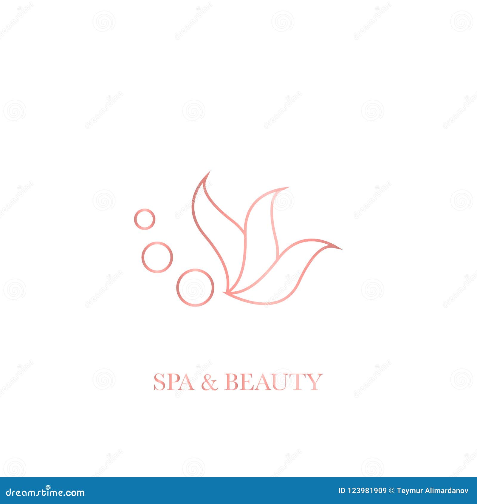 Monoline Simple Logos for Spa and Beauty Salon Stock Vector ...