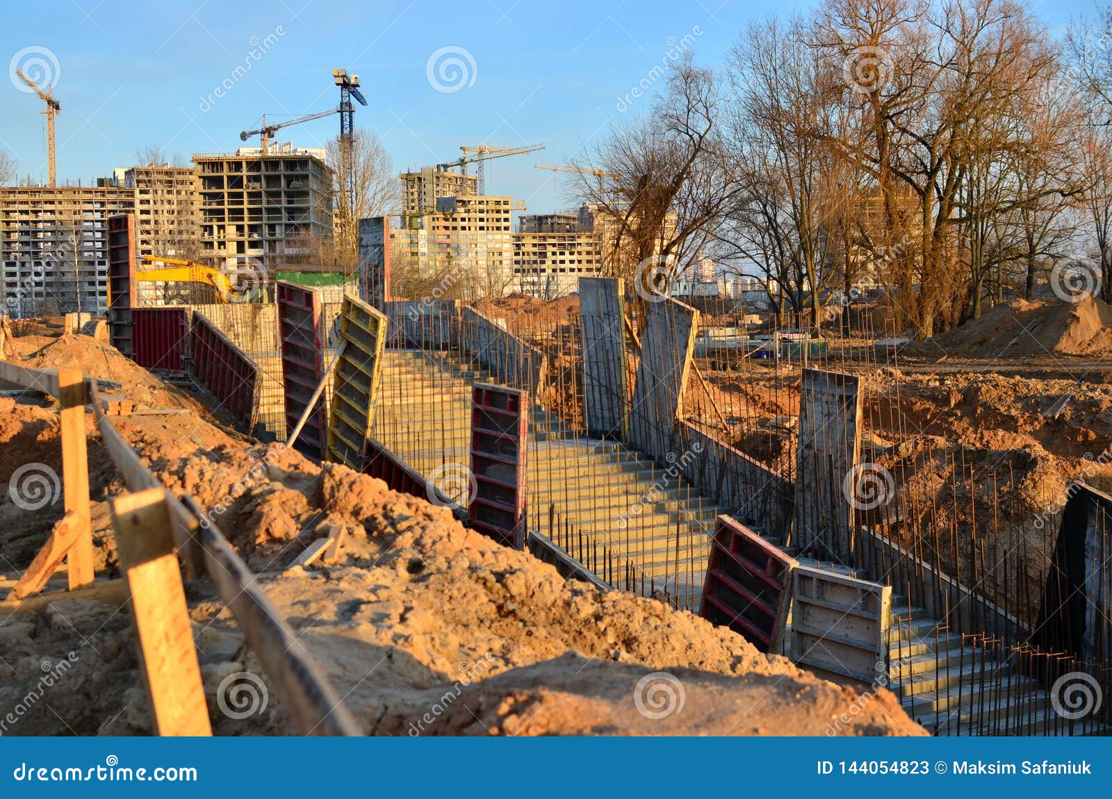 Monolithic Concrete Structure in the Foundation Pit during the ...