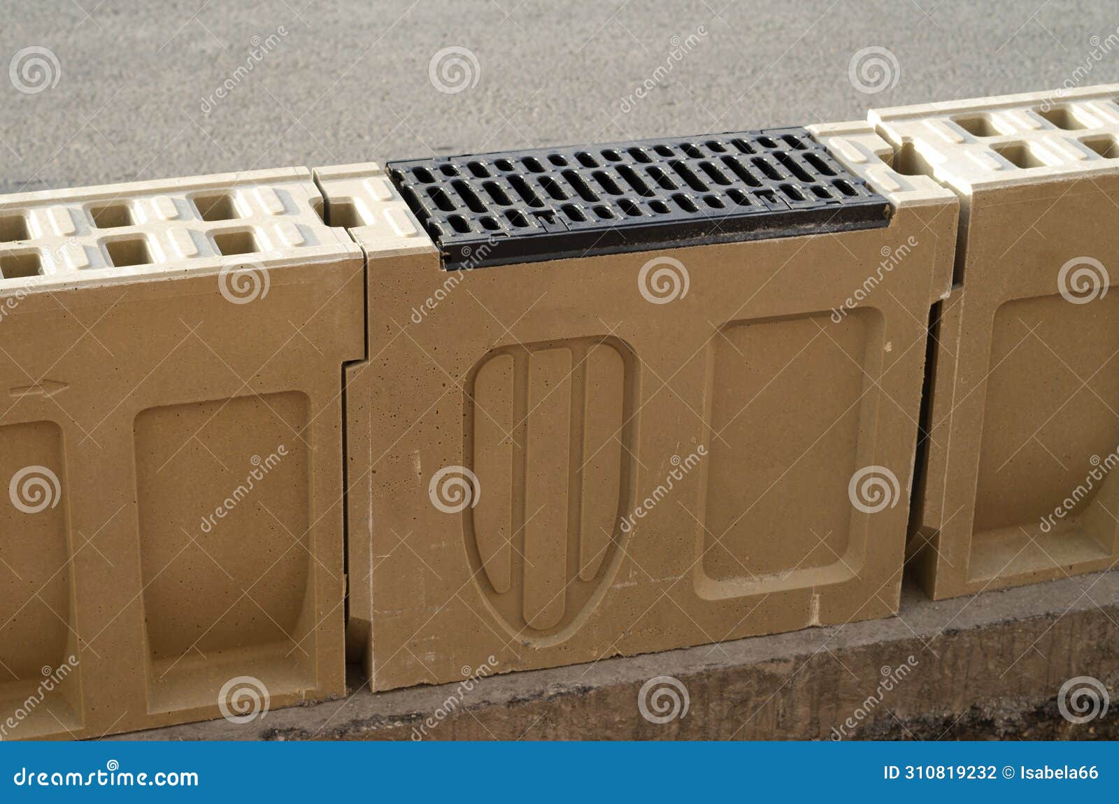 Monolithic Drainage System. Water Collection Shaft Made of Polymer ...