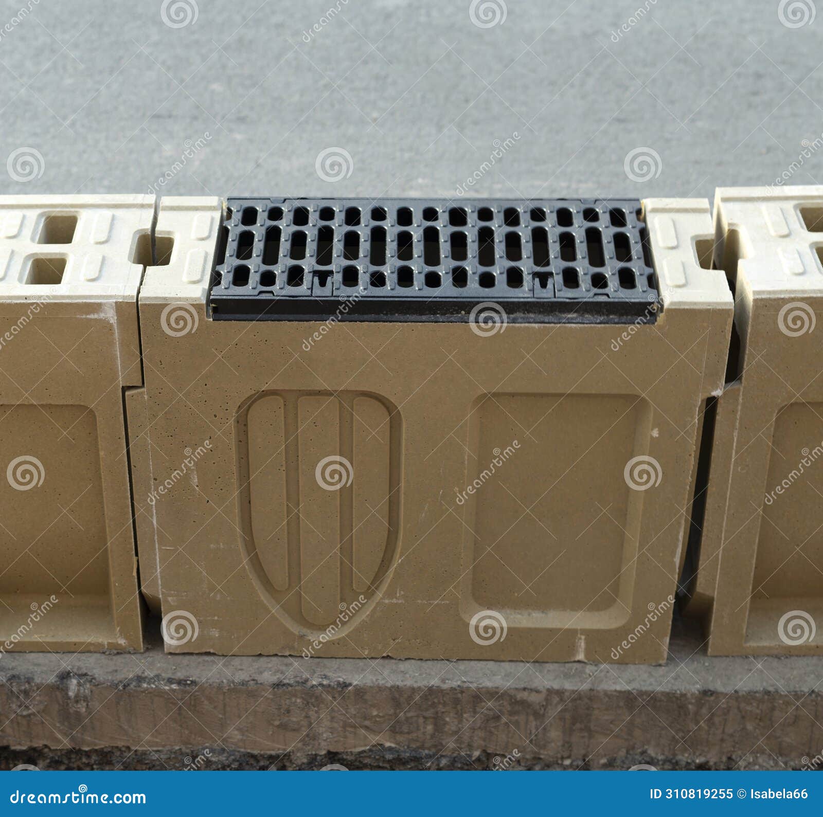 Monolithic Drainage System. Water Collection Shaft Made of Polymer ...