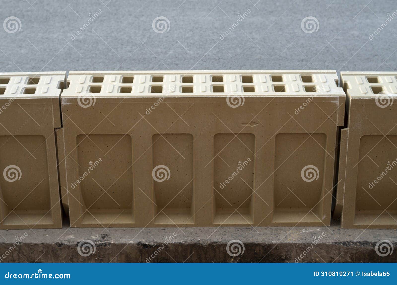 Monolithic Drainage System. Water Collection Shaft Made of Polymer ...