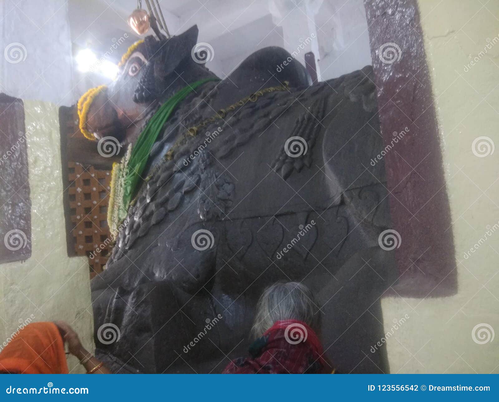 Monolithic Granite Sculpture - Big Bull Stock Photo - Image of ...