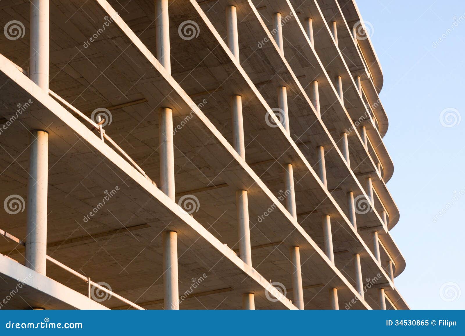 Monolithic Reinforced Concrete Construction Stock Image - Image of ...
