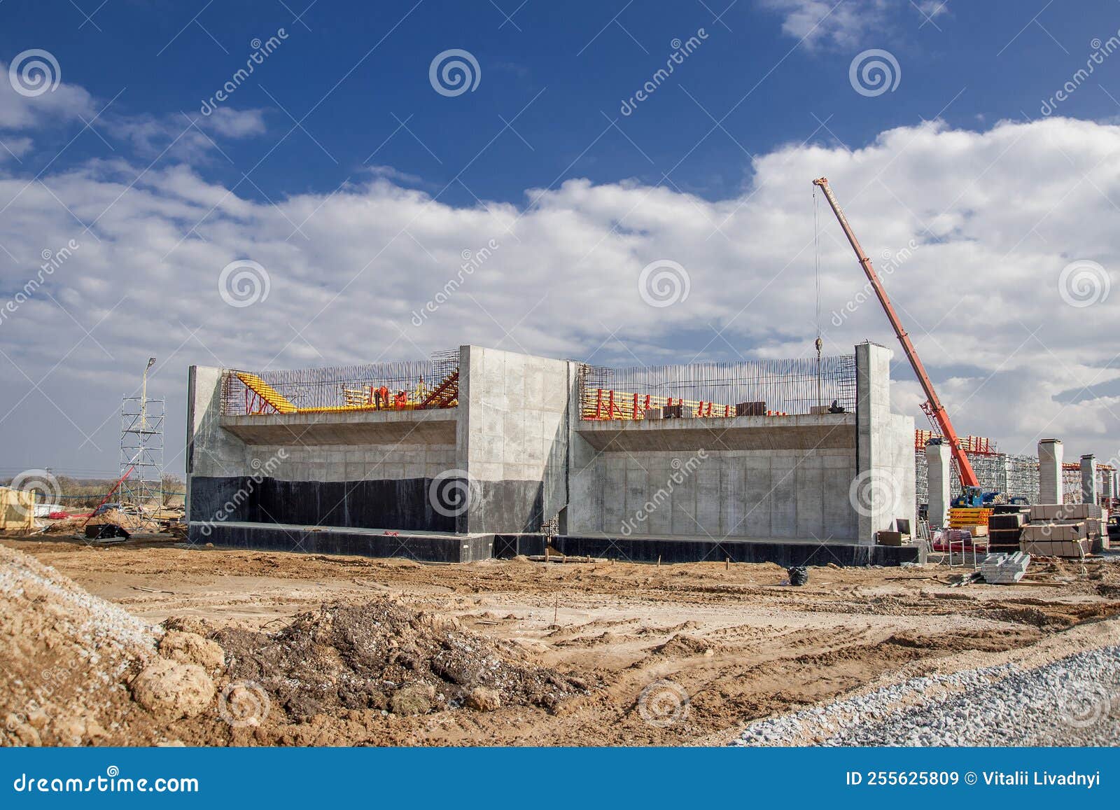Monolithic Structural Elements Stock Image - Image of formwork ...