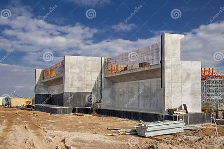 Monolithic Structural Elements and Scaffolding Stock Image - Image of ...