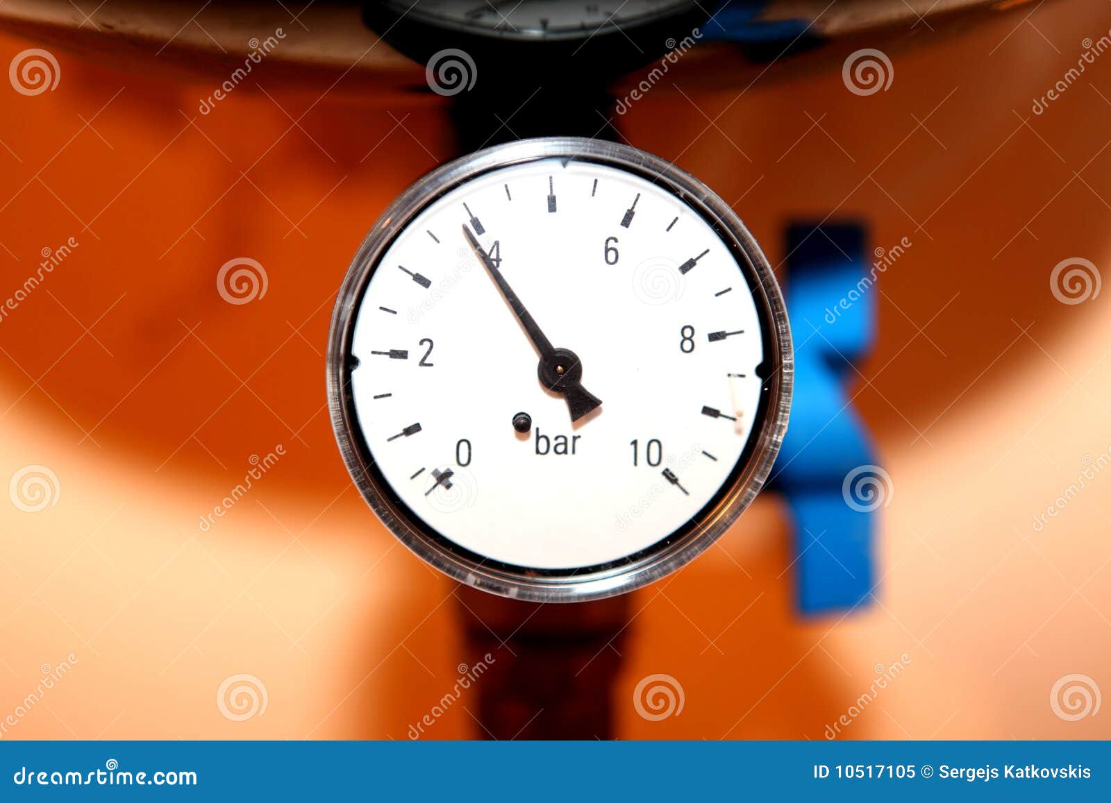 Monometer stock image. Image of flux, metal, valve, color - 10517105