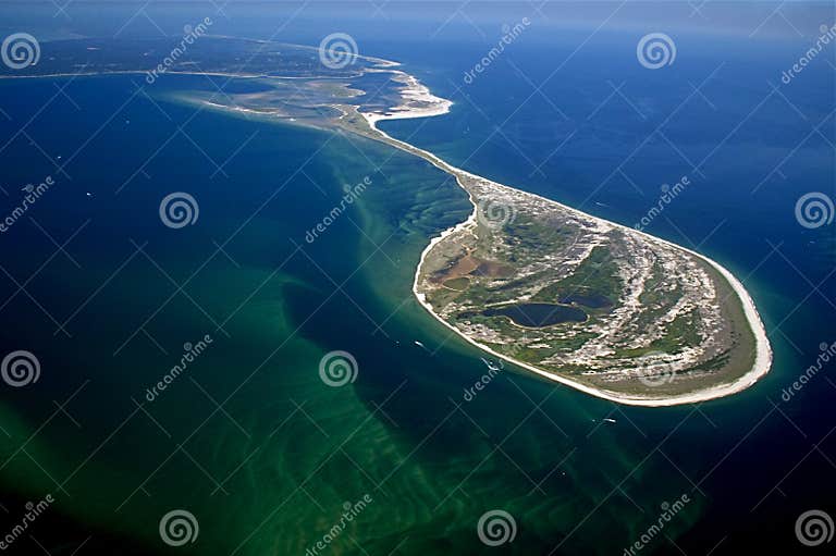 Monomoy Island, Cape Cod Aerial Stock Image - Image of watchers, cape ...