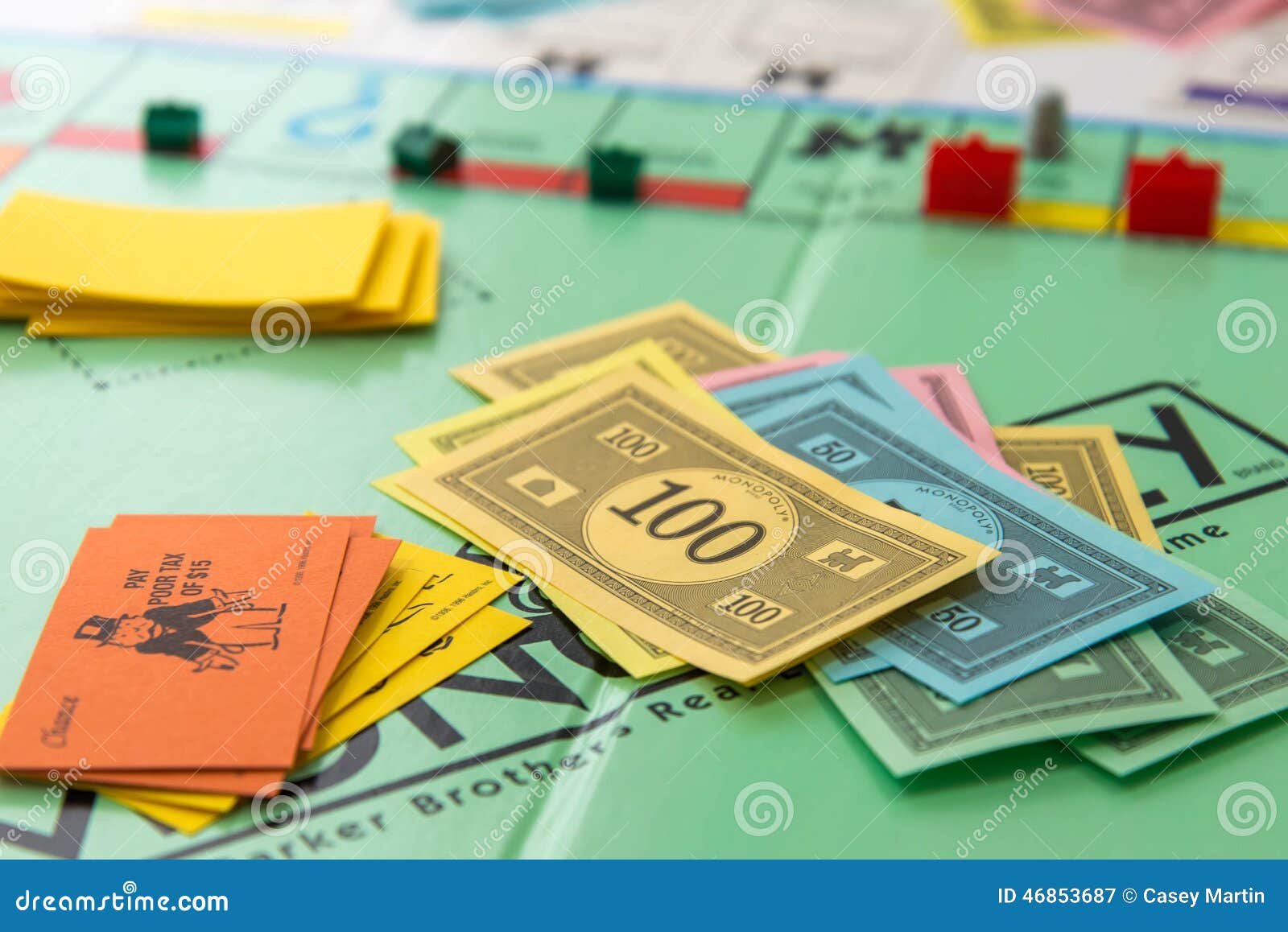 Monopoly Board Game In Play Editorial Photo | CartoonDealer.com #46853687