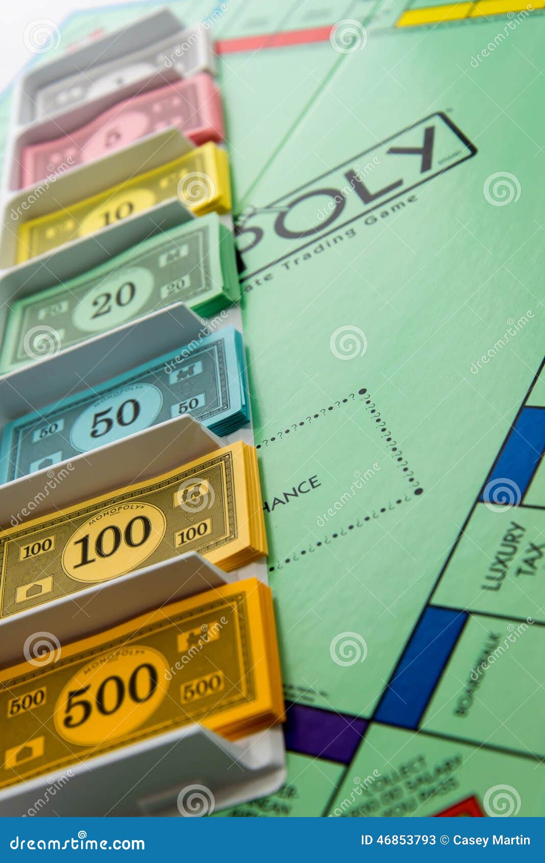 Monopoly Board Game in Play Editorial Stock Photo - Image of estate ...