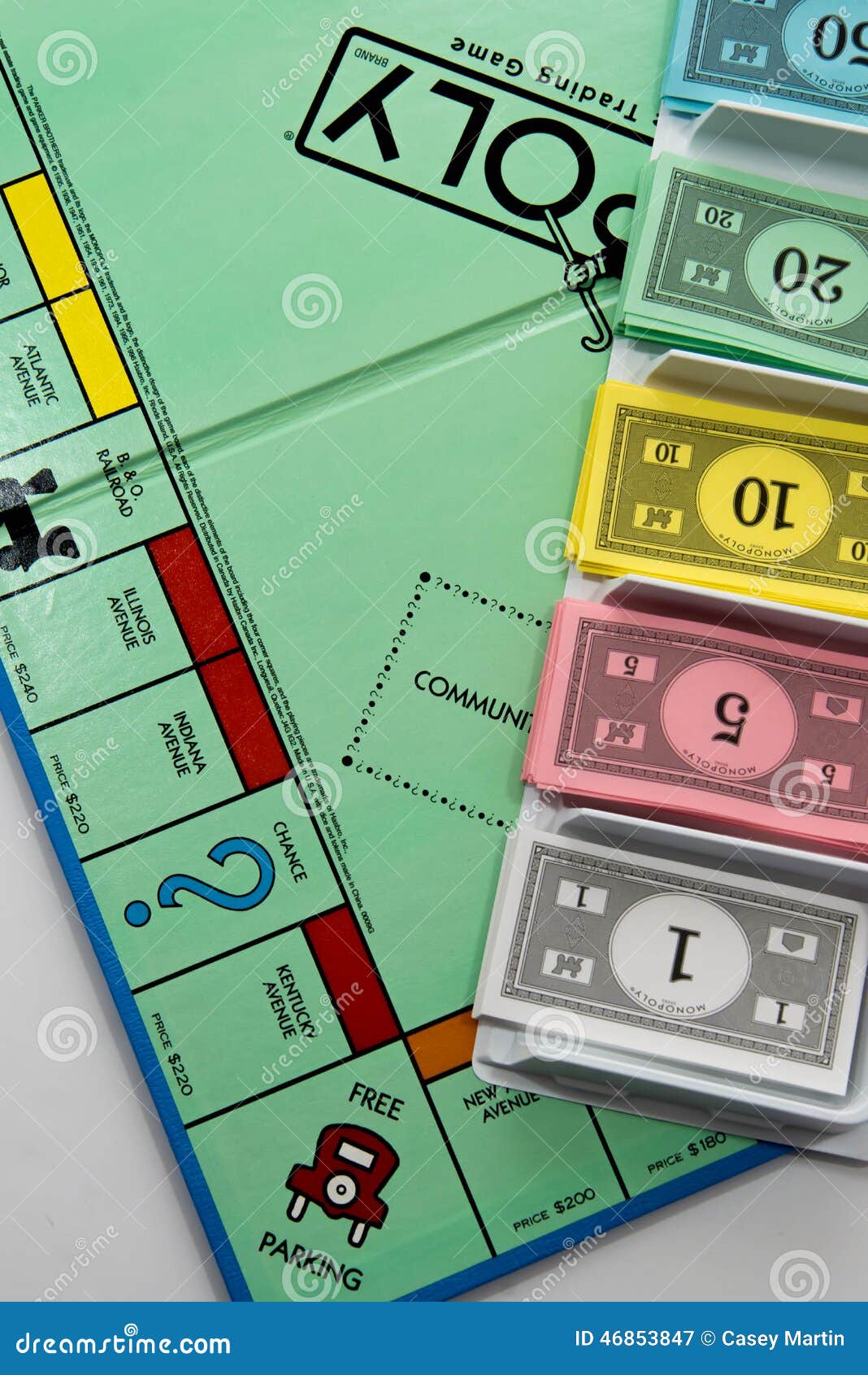 Monopoly Board Game in Play Editorial Photography - Image of pieces ...