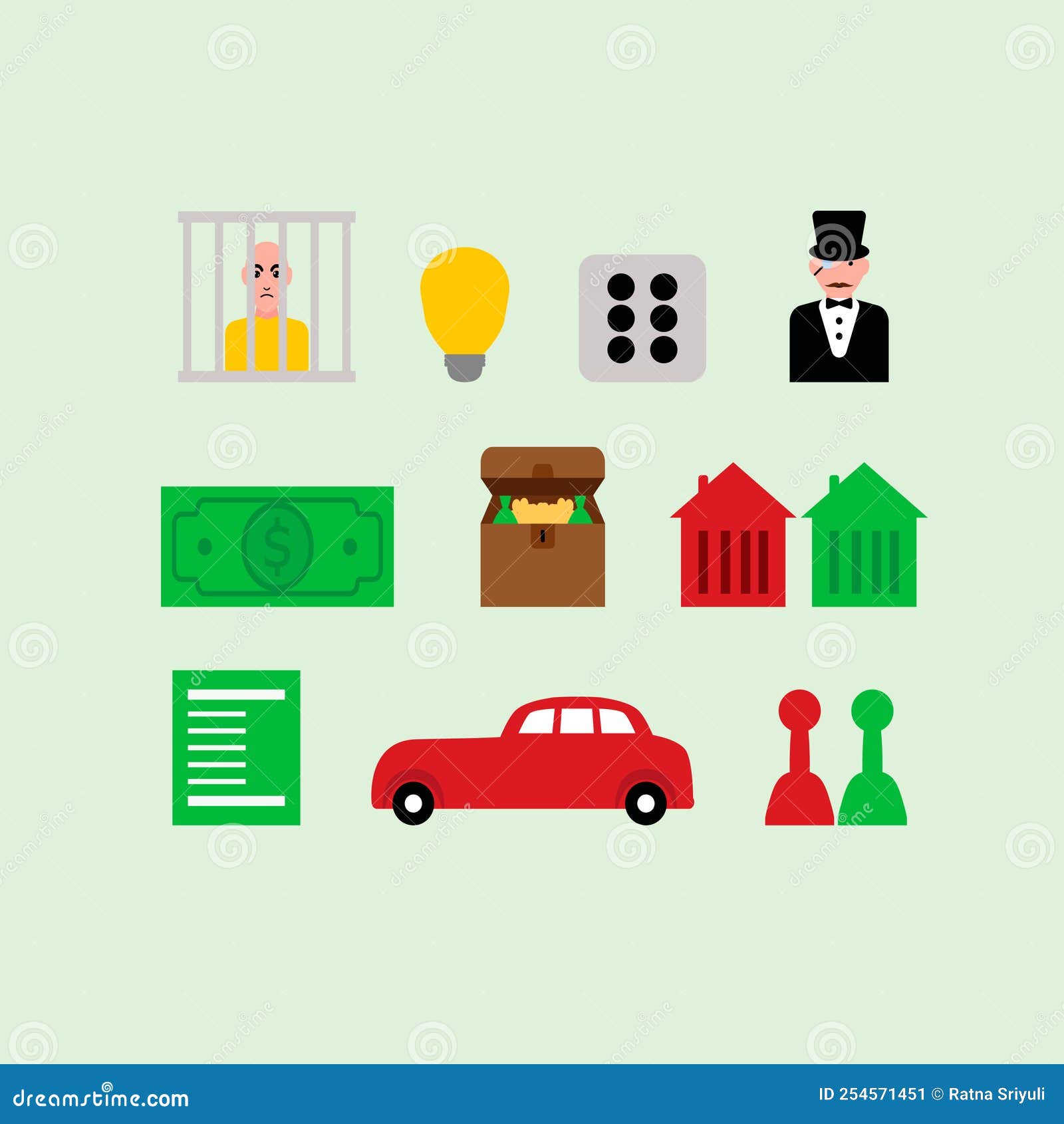 Monopoly Concept With Pie Chart, 3D Rendering Stock Photography ...