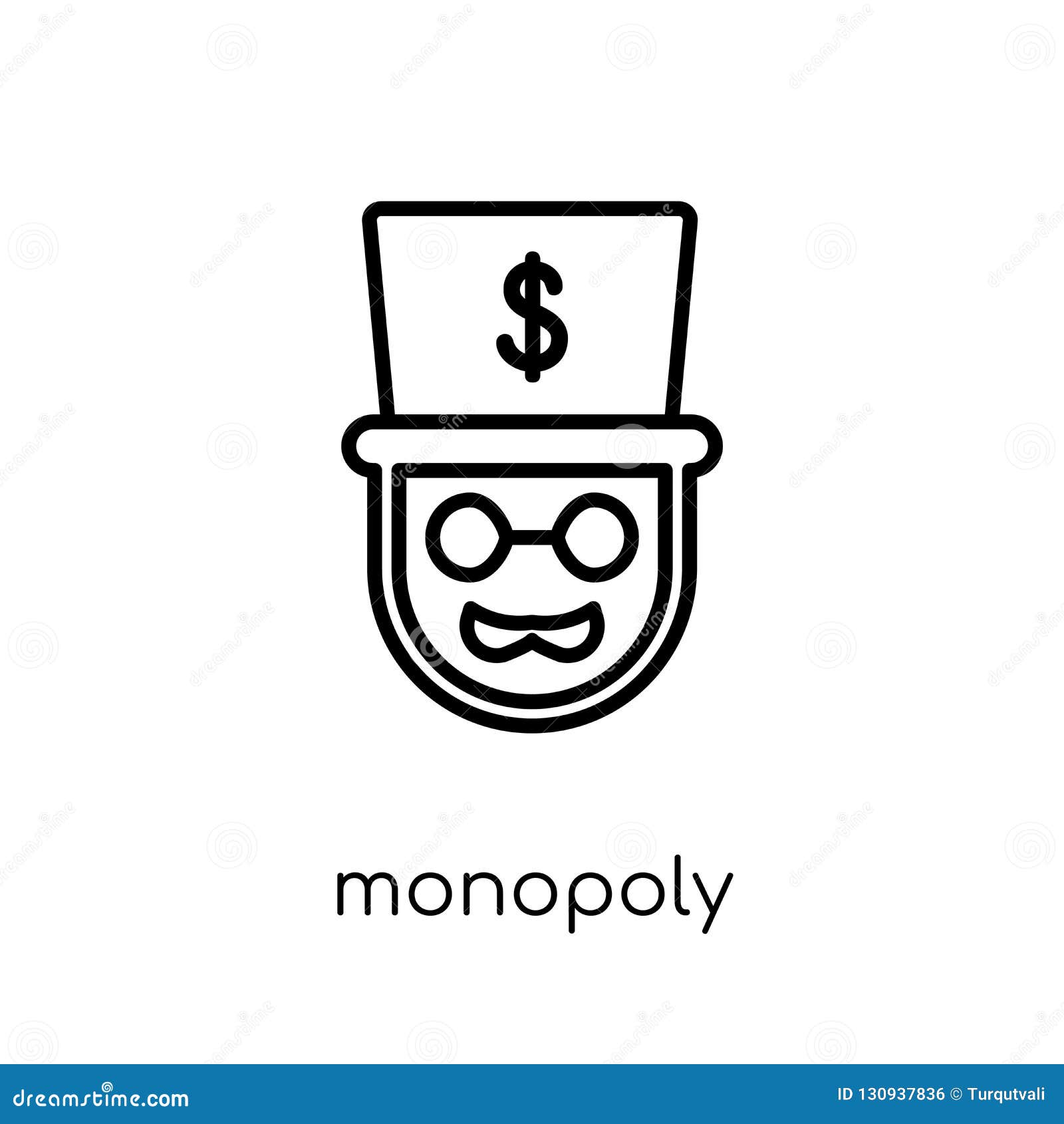Monopoly Icon. Trendy Flat Vector Monopoly Icon On White Background ...