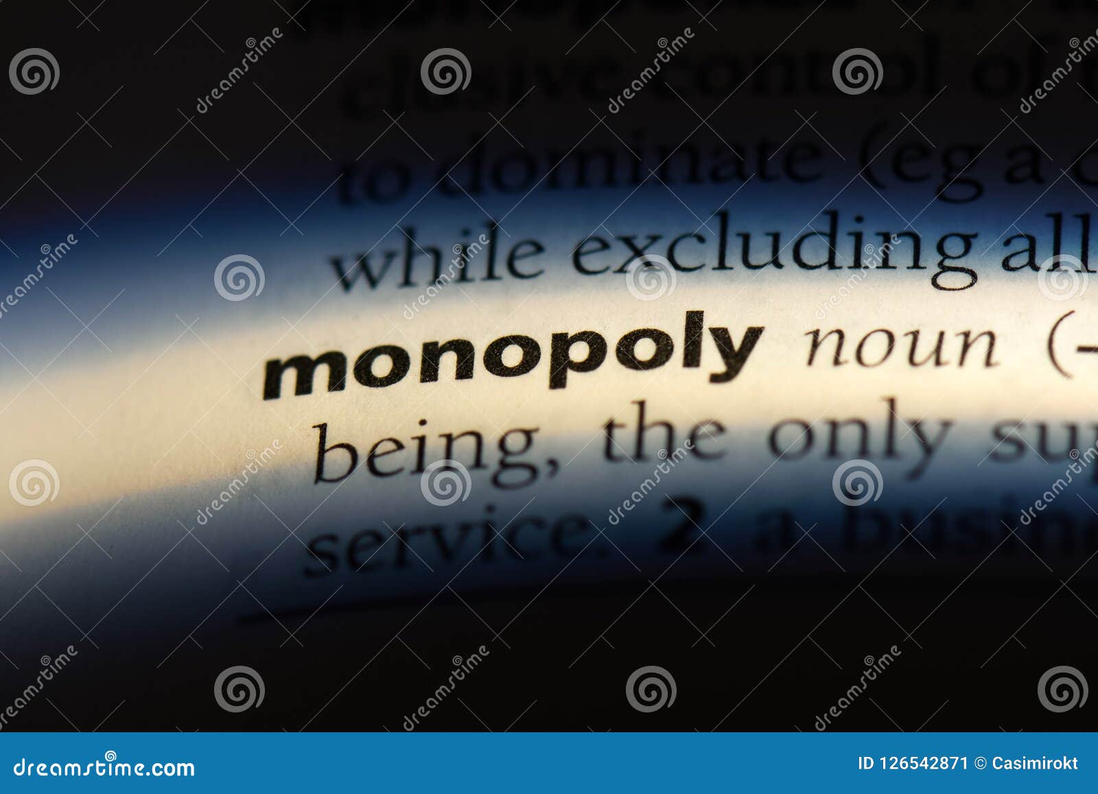 Monopoly stock image. Image of text, macro, printed - 126542871